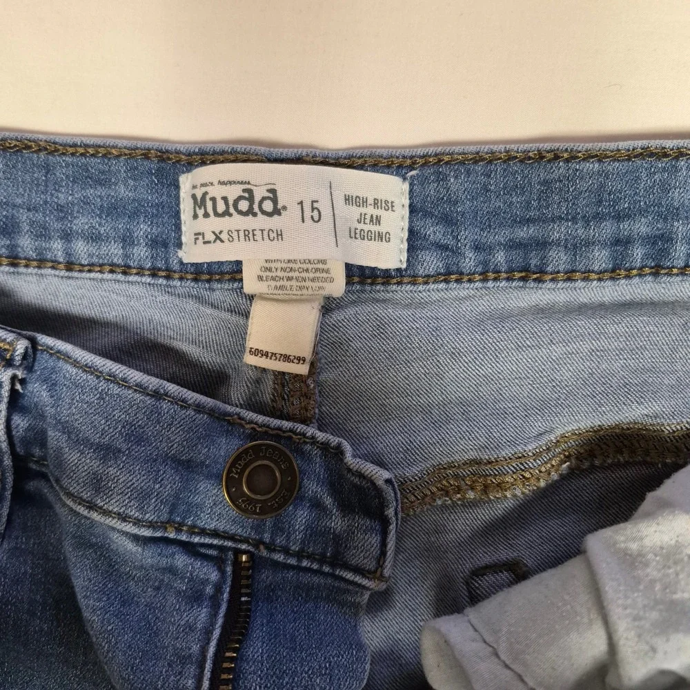 Mudd | Jeans | Mudd Womens High Rise Jean Legging Blue Distressed Flx ...